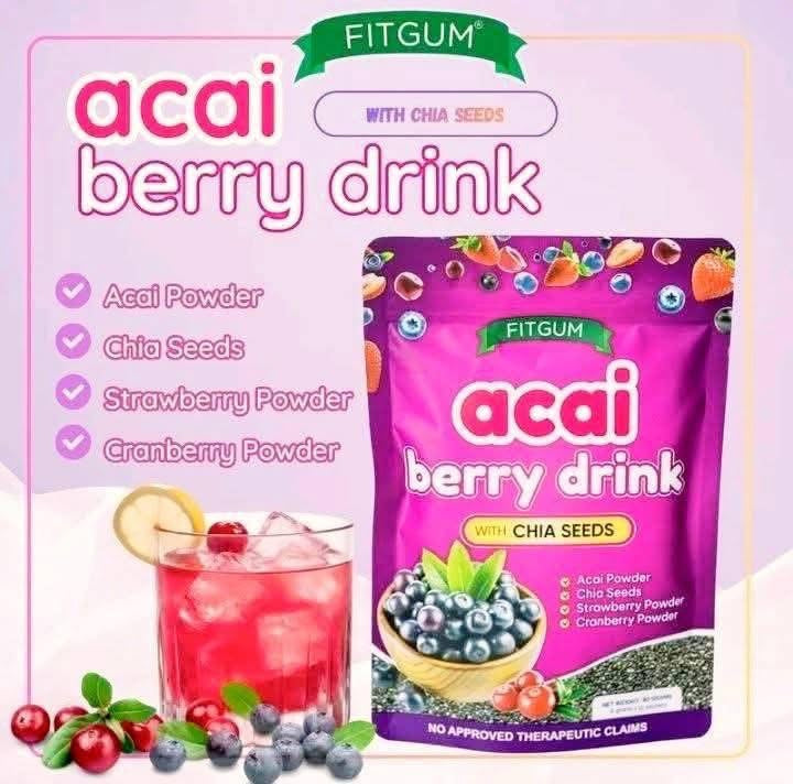 Fitgum Acai Berry Drink – Tita Guapa’s House of Beauty Products